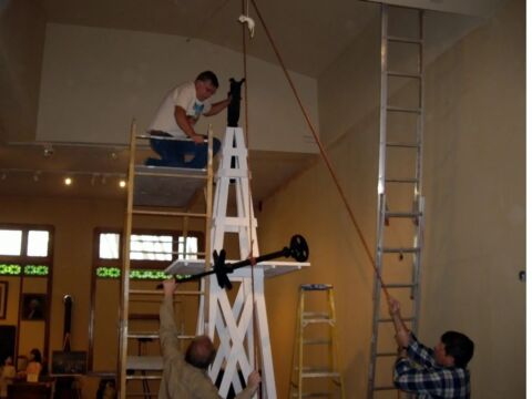 Wooden Vaneless Windmill for Museum | Rock Ridge Windmills